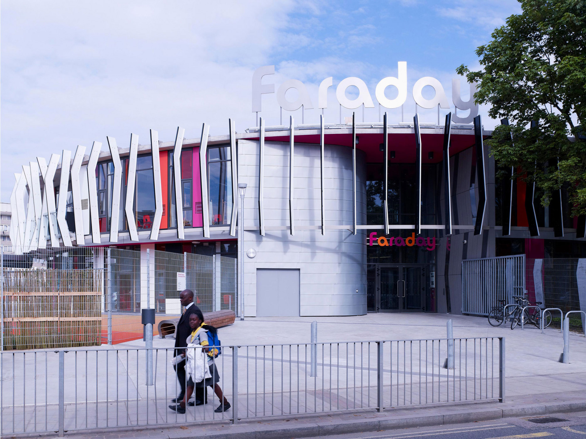 Archial – Michael Faraday Community School signage – Cartlidge Levene