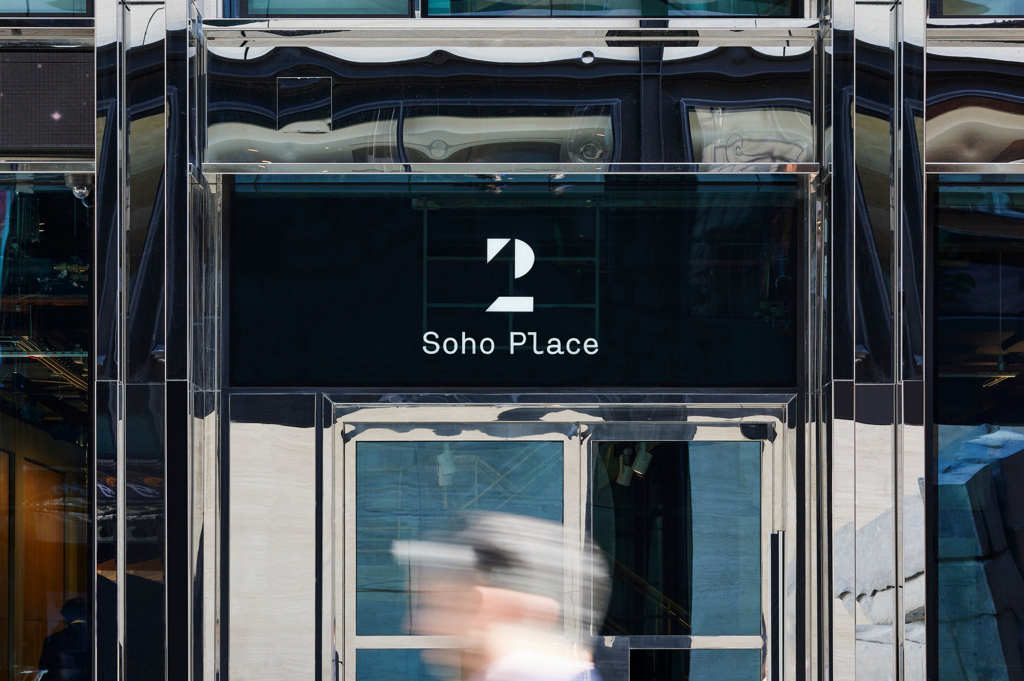 Derwent London – Soho Place signage – Cartlidge Levene