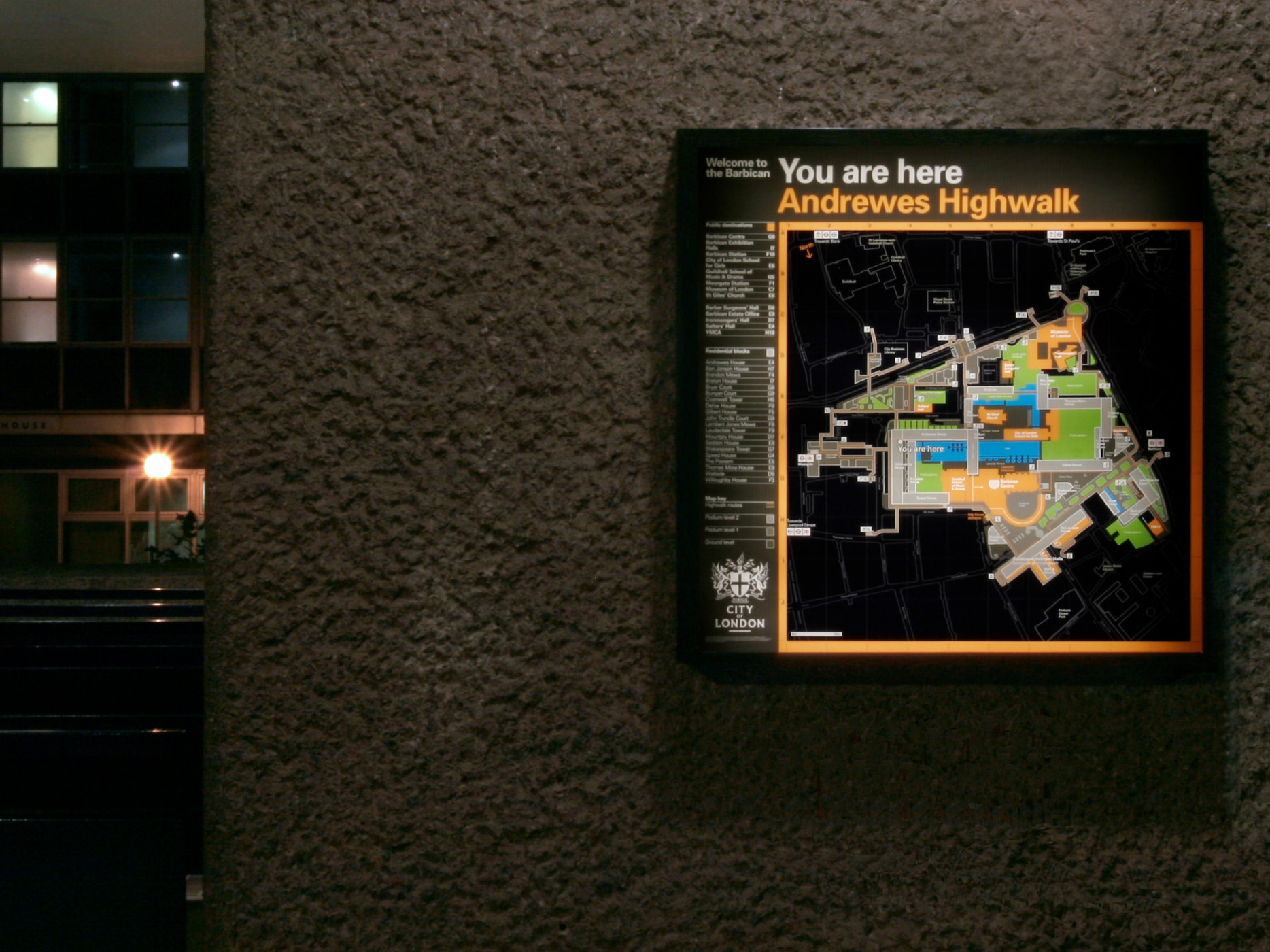 City of London – Barbican Estate maps – Cartlidge Levene