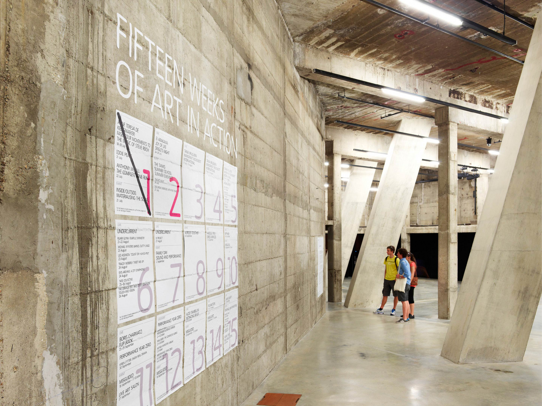Tate Modern – The Tanks wayfinding and signage – Cartlidge Levene